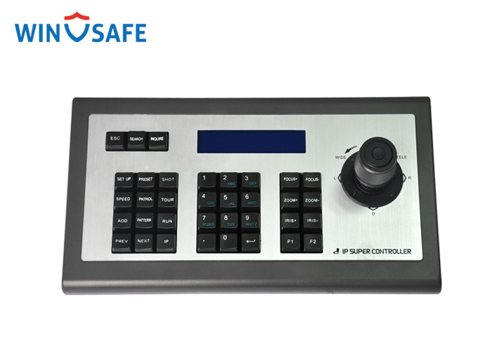Network 4 Axis Joystick CCTV PTZ Controller , Security Camera Controller